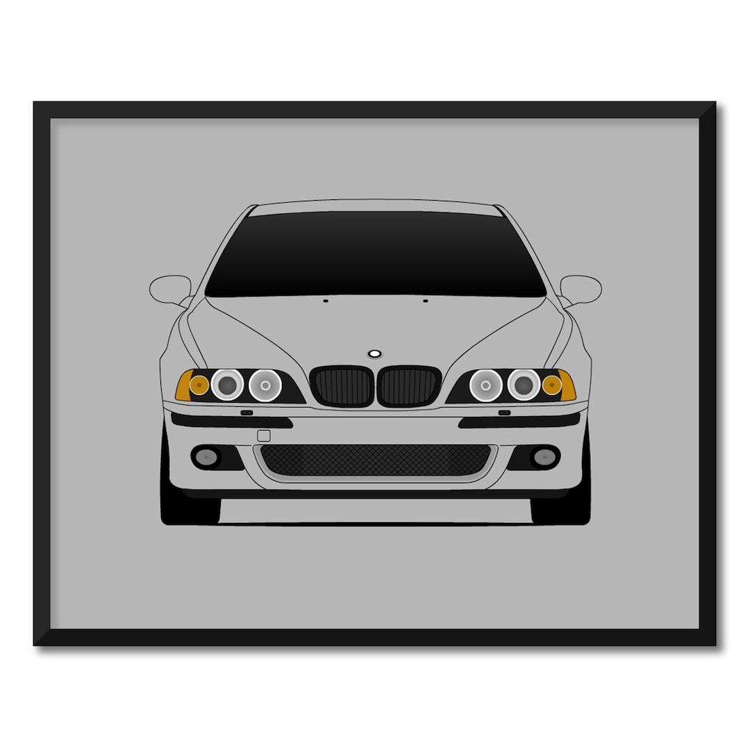 BMW M5 E39 (1998-2003) Inspired Car Poster Print Wall Art Decor BMW M ...