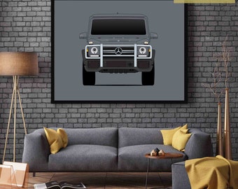 Prints Mercedes-Benz G-Class Generations Inspired Poster Print Wall Art ...