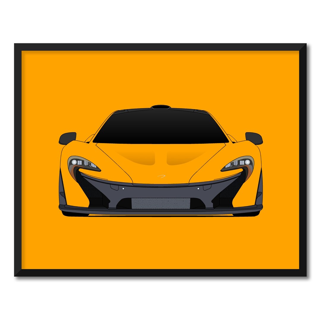 Mclaren P1 Hypercar (2013-2015) Car Poster Print Wall Art Decor ...