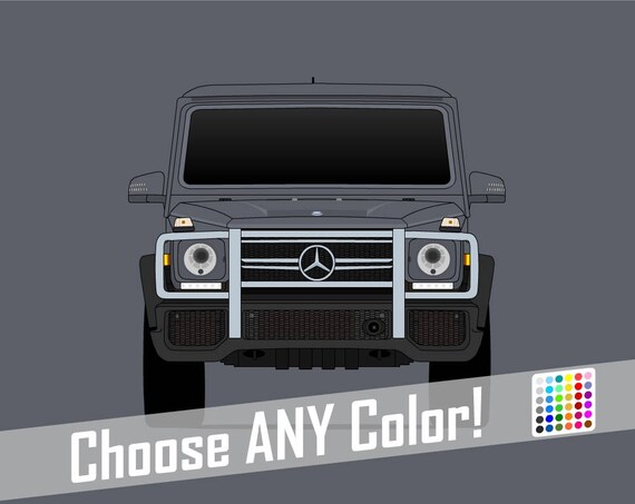 Prints Mercedes-Benz G-Class Generations Inspired Poster Print Wall Art ...