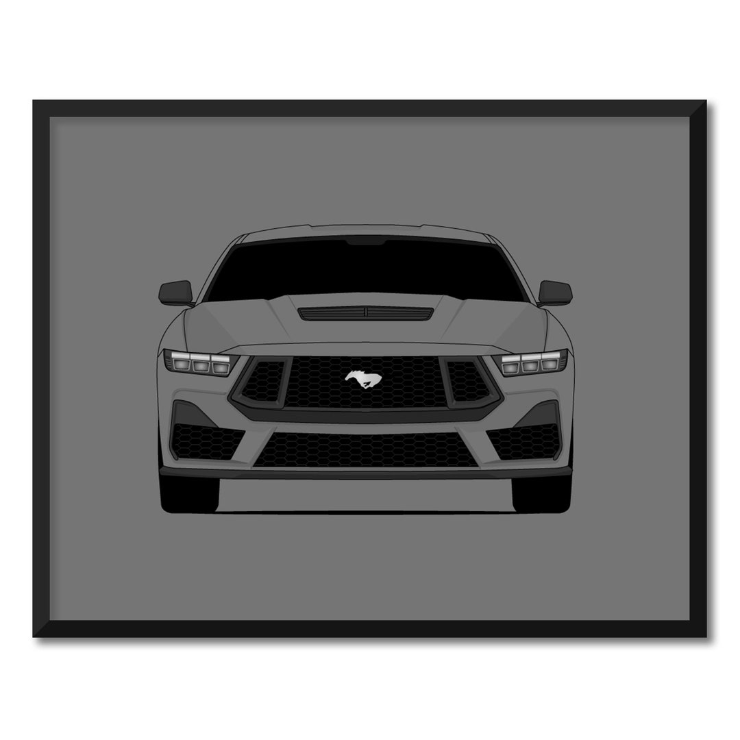 Ford Mustang GT S650 (2024-present) Inspired Car Poster Print Wall Art ...
