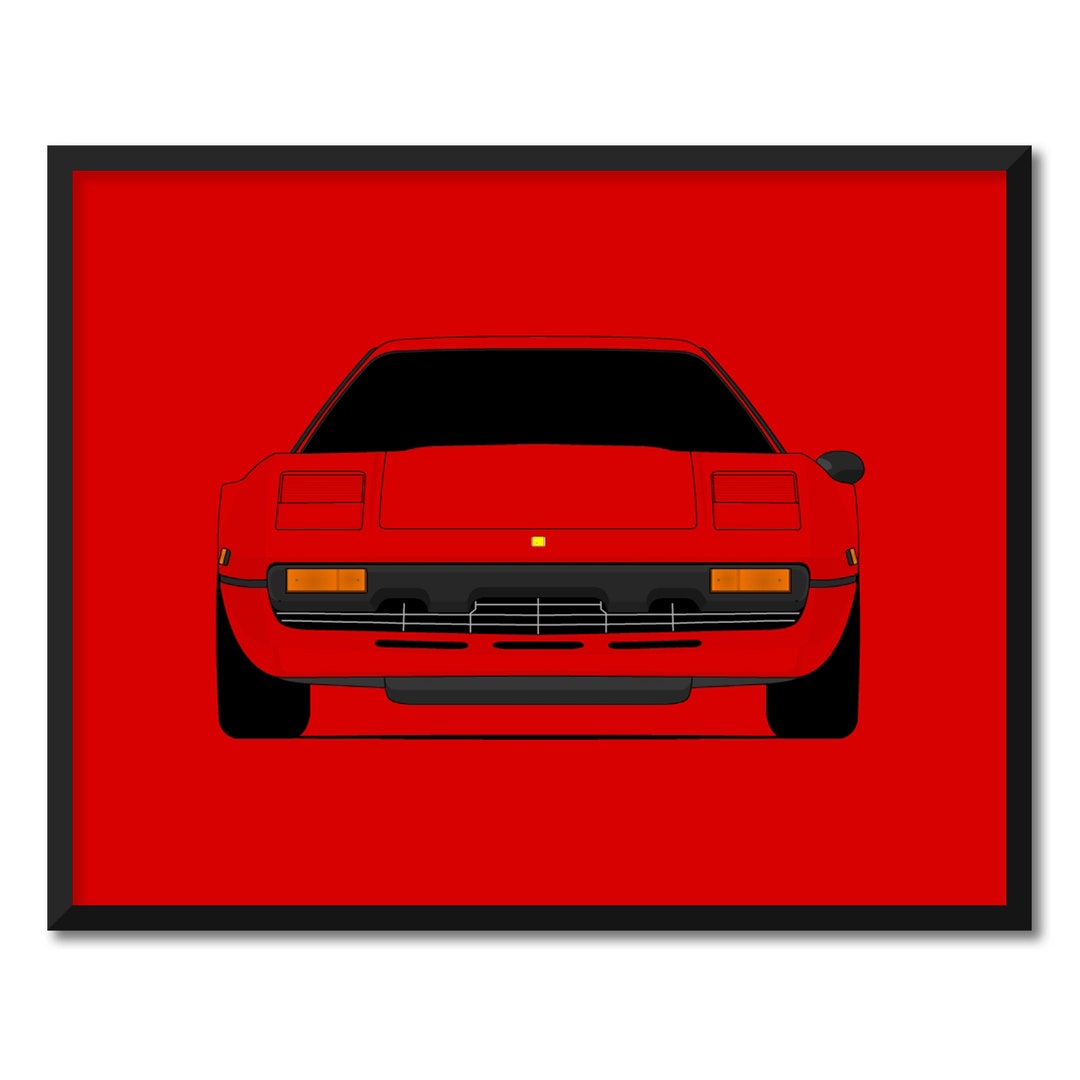 Ferrari 308 GTB (1975-1985) Poster Print Wall Art Decor CX1 (unframed ...