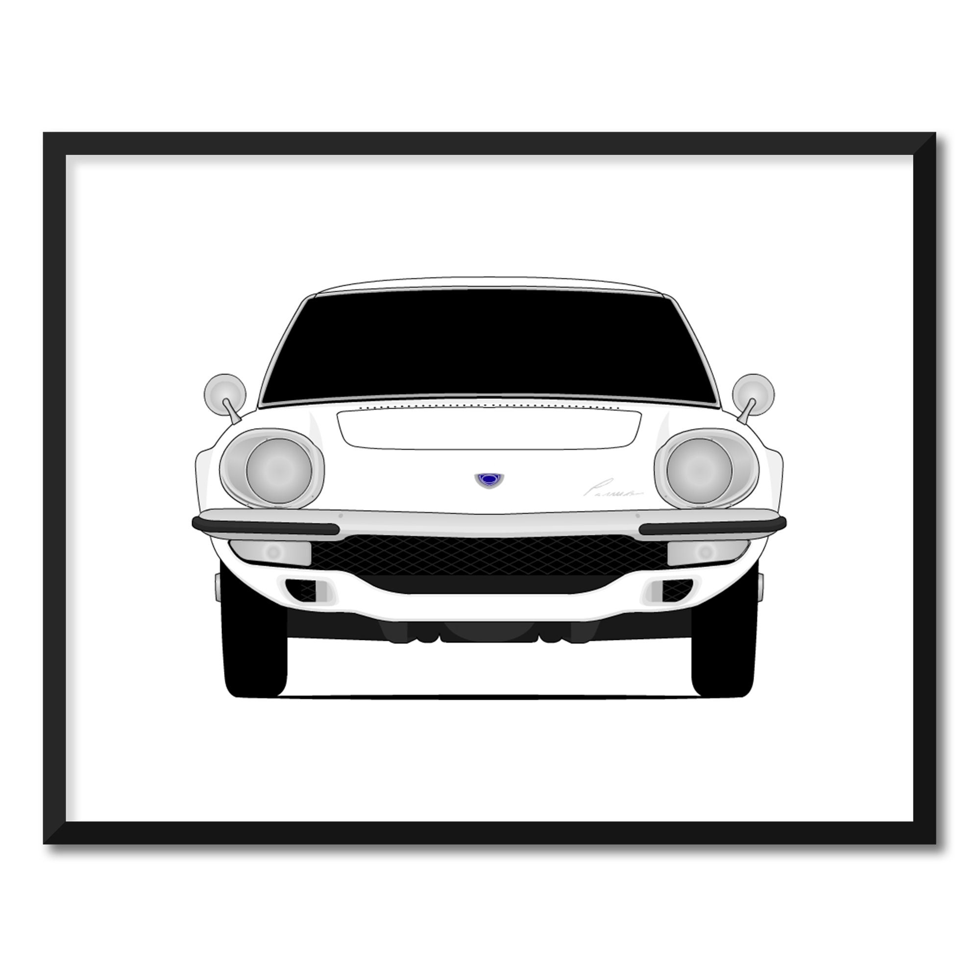 Mazda Cosmo Sport Series II L10B (1968-1972) Car Poster Print Wall Art ...