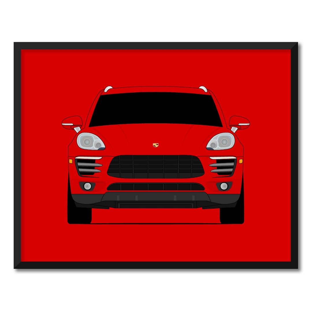 Porsche Macan Turbo S (2014-2018) Inspired Car Poster Print Wall Art ...