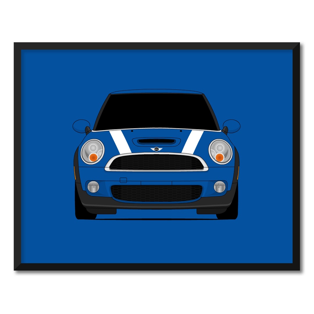 Mini Cooper S (2007-2013) R56 2nd GEN Inspired Poster Print Wall Art ...