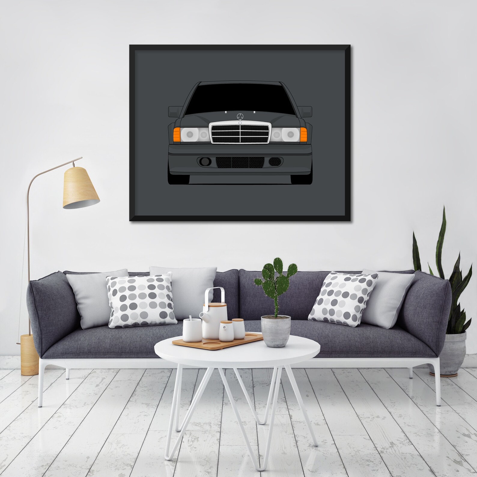 Mercedes Benz 190E (1990-1991) Cosworth Evolution II Car Poster Print ...