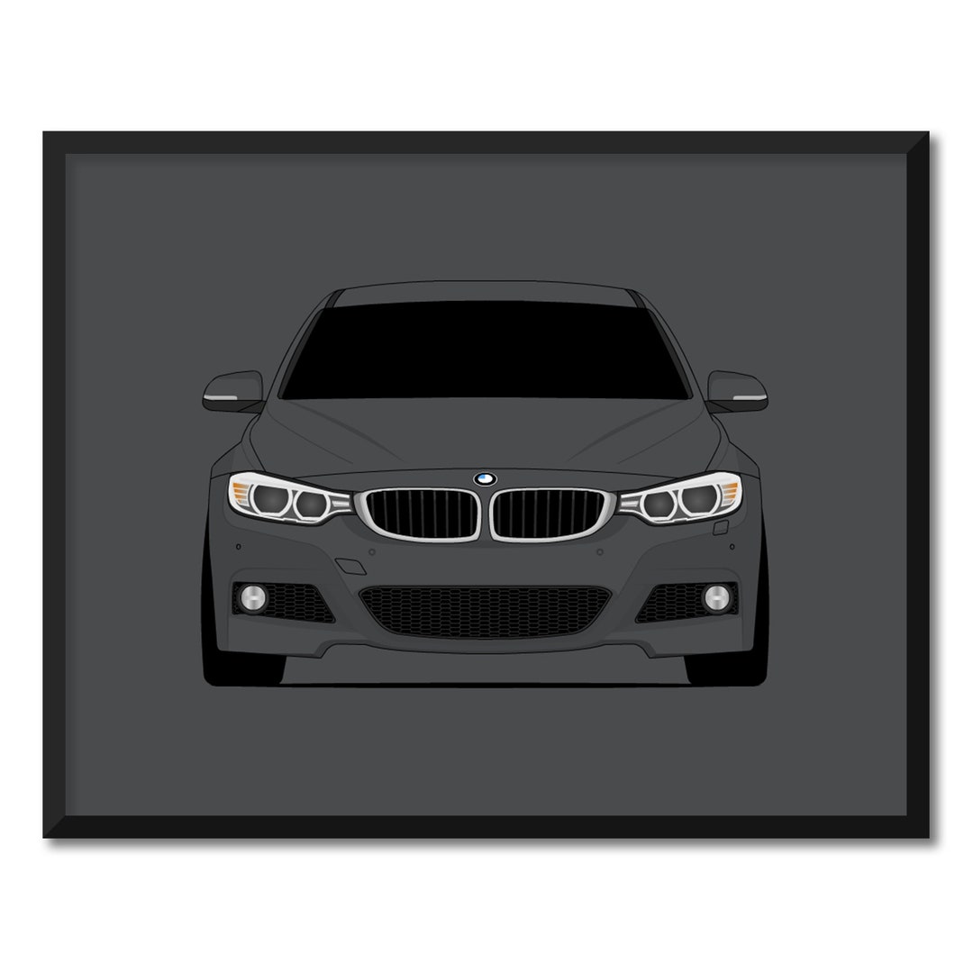 BMW 3 Series 340i F30 (2016-2019) Inspired Poster Print Wall Art Decor ...
