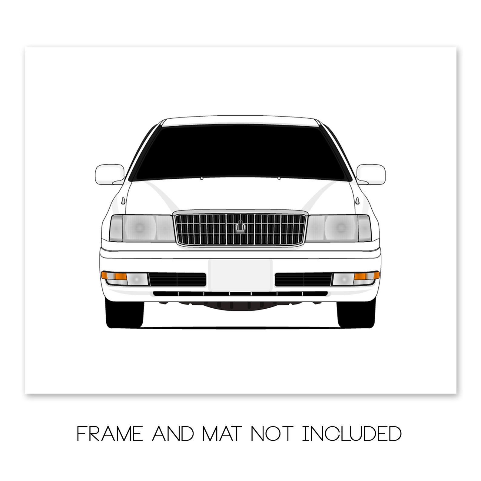 Toyota Crown (1995-2001) S150 10th GEN Poster Print Wall Art Decor CX1 ...