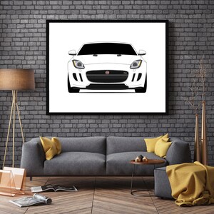 Jaguar F-type R X152 (2013-2019) Inspired Car Poster Print Wall Art ...