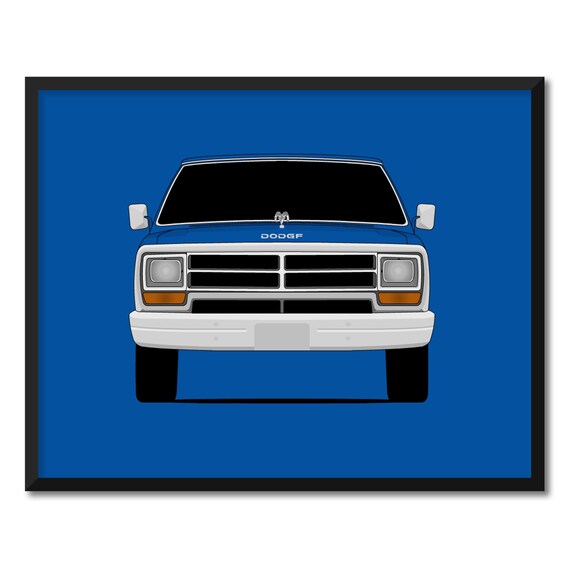 Dodge Ram D100 1988-1991 1st Generation Inspired Car Poster - Etsy
