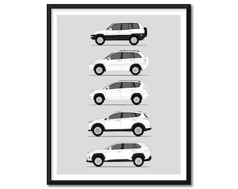 Toyota Rav 4 Art - Etsy
