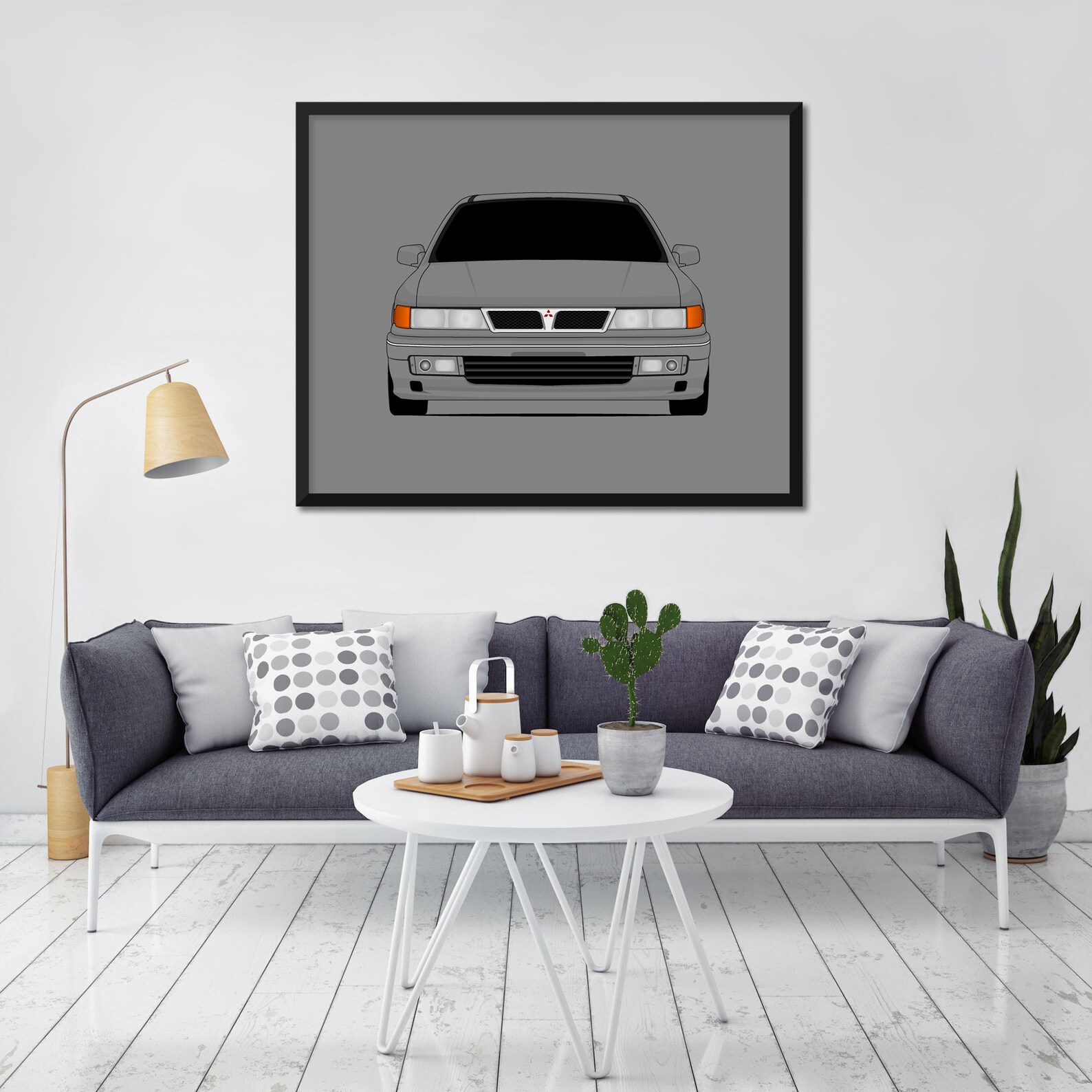 Mitsubishi Galant VR-4 (1987-1992) 6th GEN Car Poster Print Wall Art ...