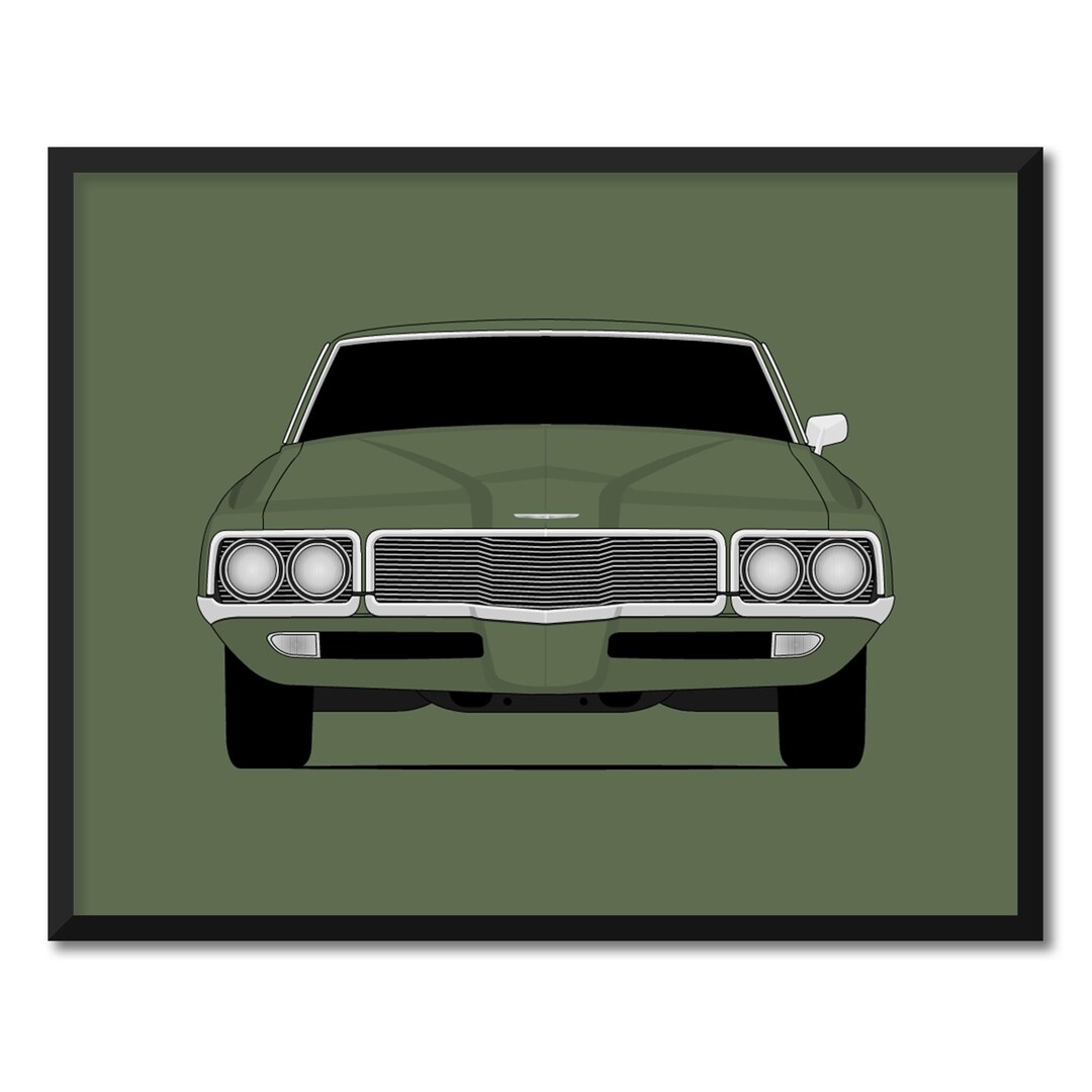 Ford Thunderbird (1970-1971) Gen 5 Car Poster Print Wall Art Decor CX1 ...