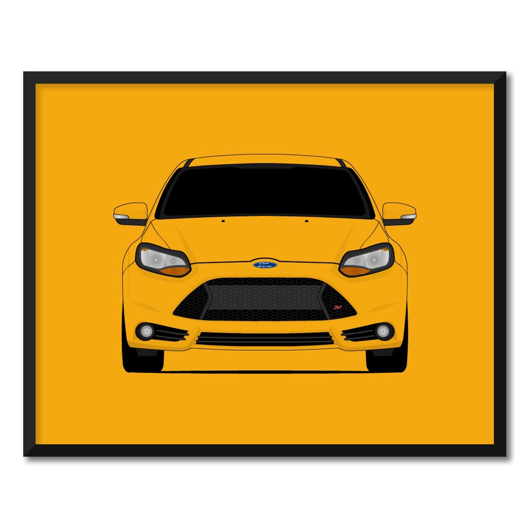 Ford Focus ST (2013-2014) Inspired Poster Print Wall Art Decor CX1 - Etsy