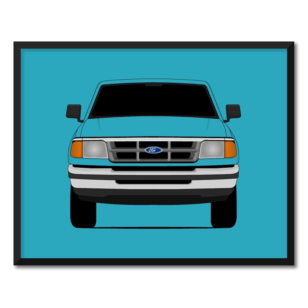 Ford Ranger (1993-1997) 2nd Generation Inspired Car Poster Print Wall ...