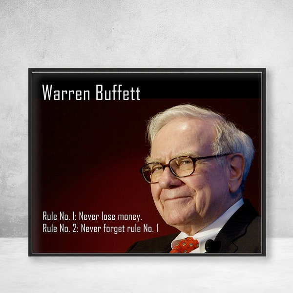 Warren Buffett Art - Etsy