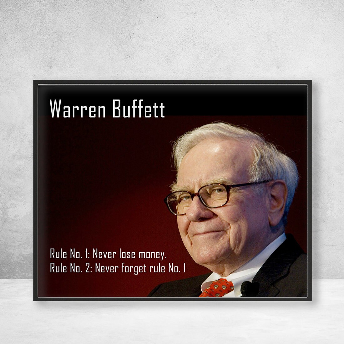 Warren Buffett Rules of Investing Car Poster Print Wall Art - Etsy Canada