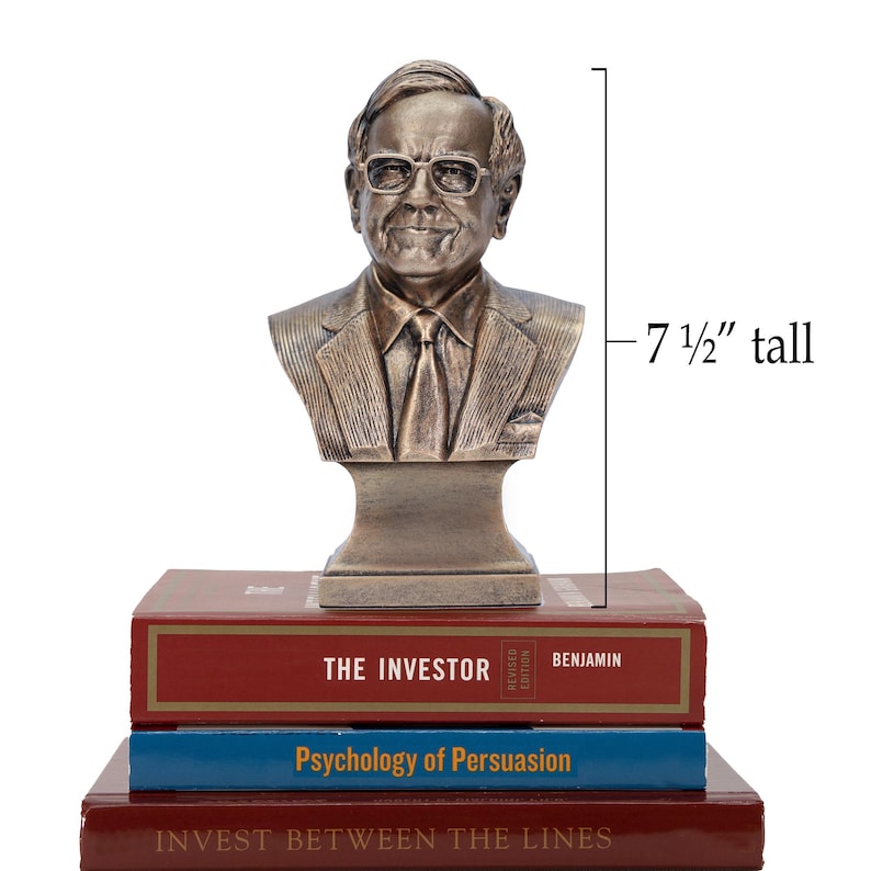 Warren Buffett and Charlie Munger Bust Statue Set Sculpture Berkshire ...