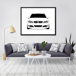 BMW 3 Series 335i LCI Sedan E90 (2009-2010) Inspired Car Poster Print ...