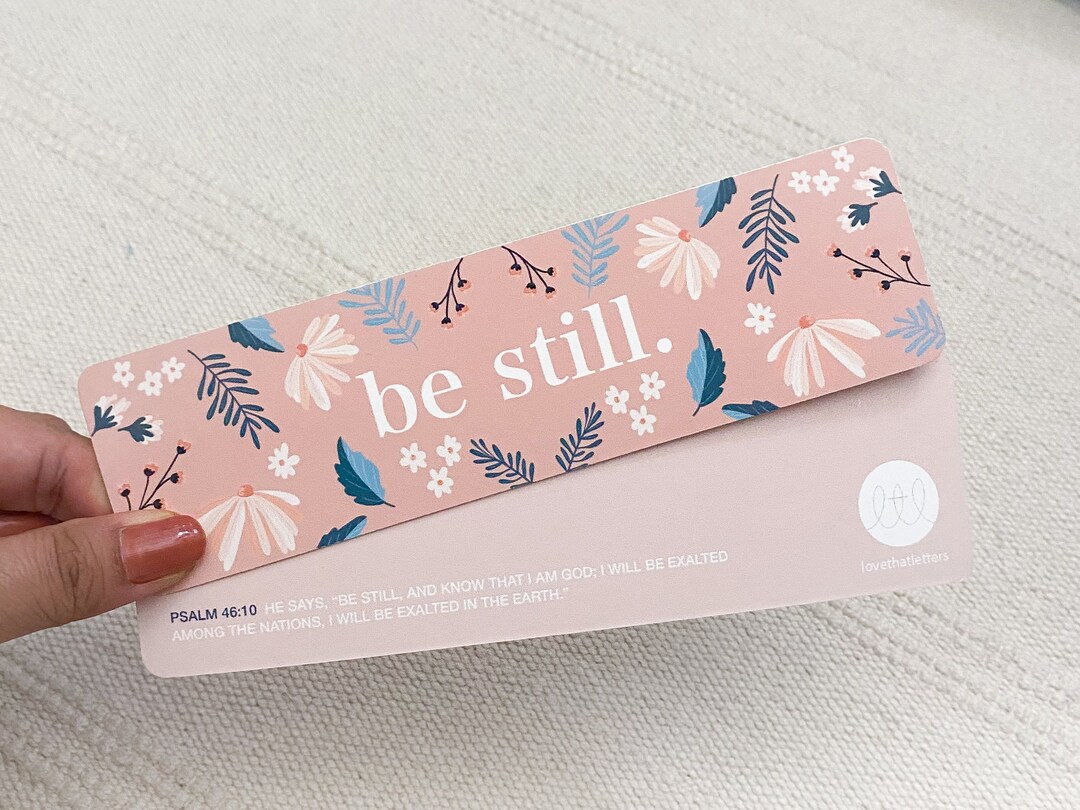 Bookmark - Be Still (pink) | Faith Bookmark, Bible Bookmark, Faith ...