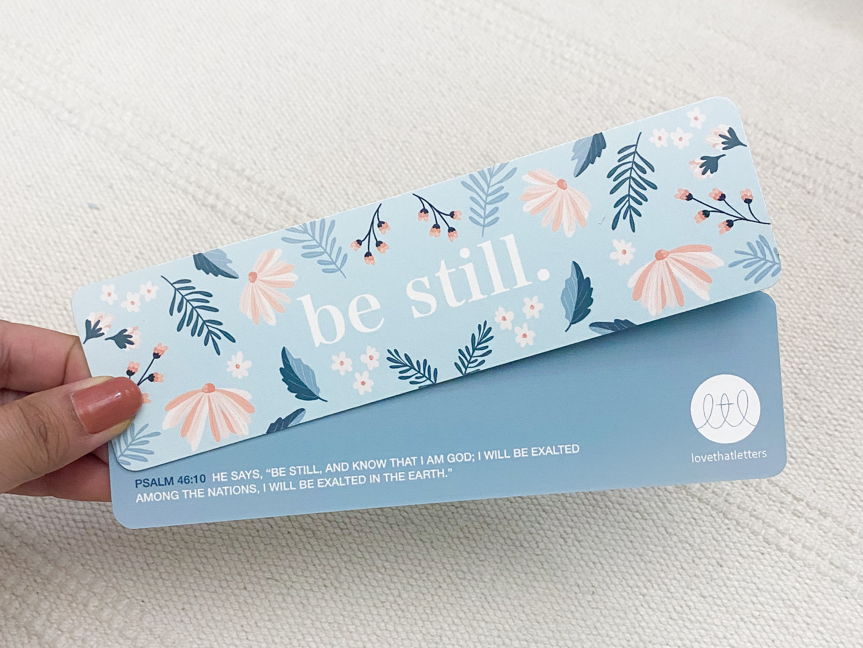 Bookmark Be Still blue Faith Bookmark Bible Bookmark - Etsy