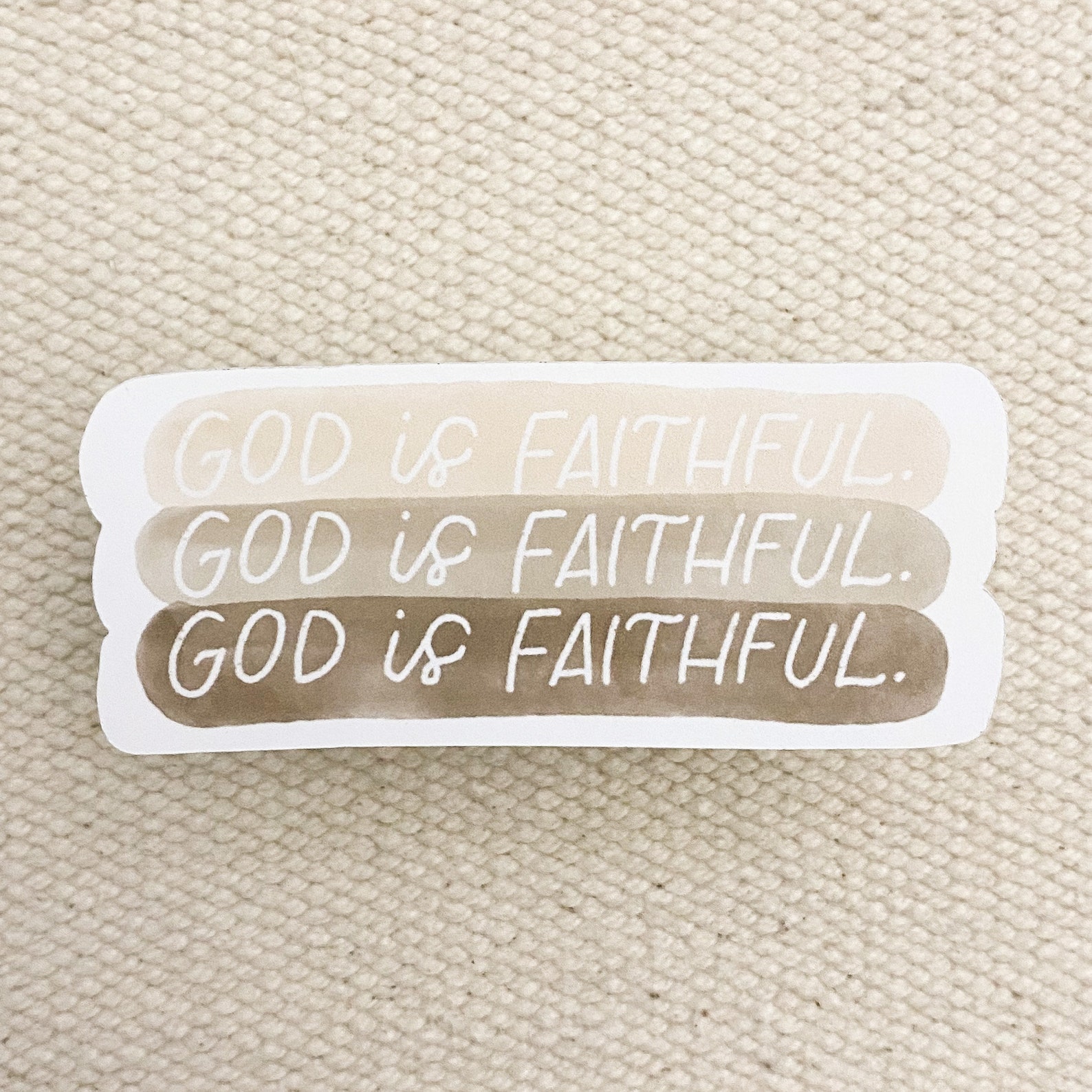 Sticker God is Faithful Matte Glossy Transparent Bible - Etsy
