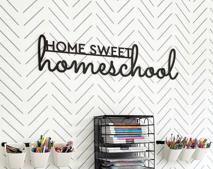 Home Sweet Homeschool Printable Banner | Homeschool Decor | Printable ...