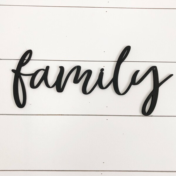 Family Wall Words - Etsy