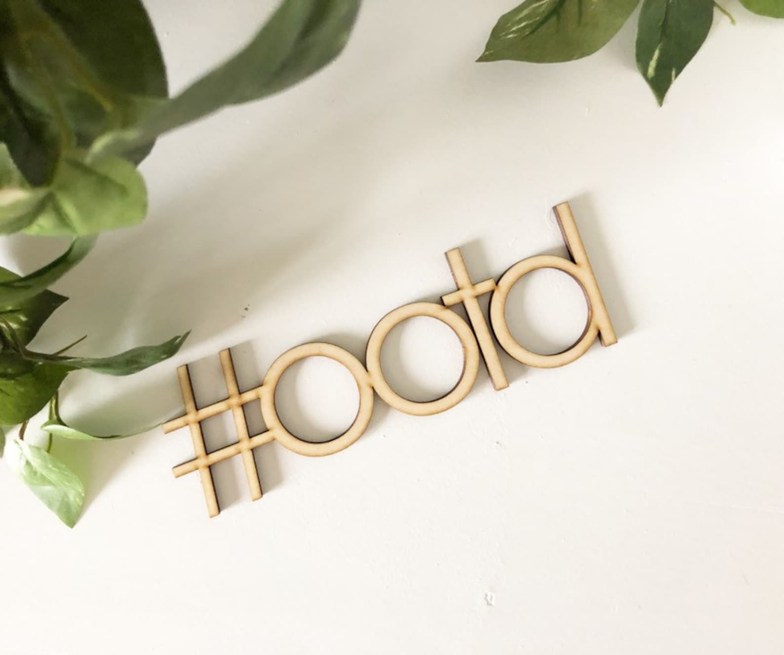 Ootd Wood Words Wood Word Cut Out Laser Cut Outfit of the - Etsy