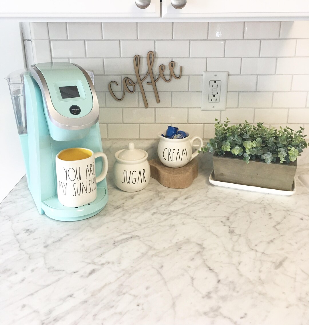 Coffee, Laser Cut Words, Laser Cut, Wood Words, Coffee Bar Decor ...