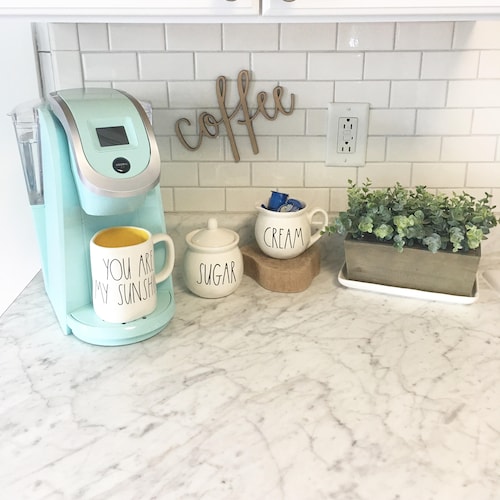 Wooden Laser Cut Coffee Sign Coffee Sign Wood Words - Etsy