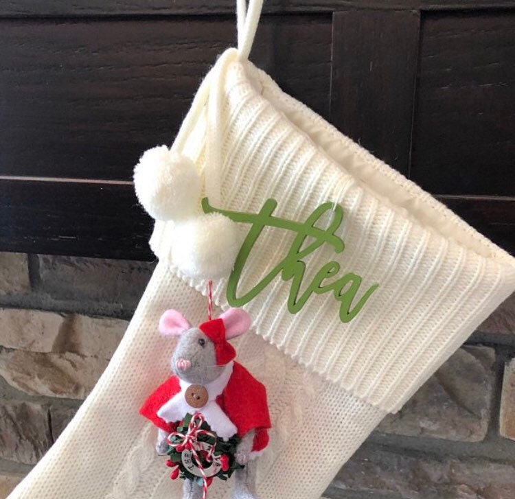 ONE Small Name Cutout Stocking Stockings Wood Names | Etsy Canada