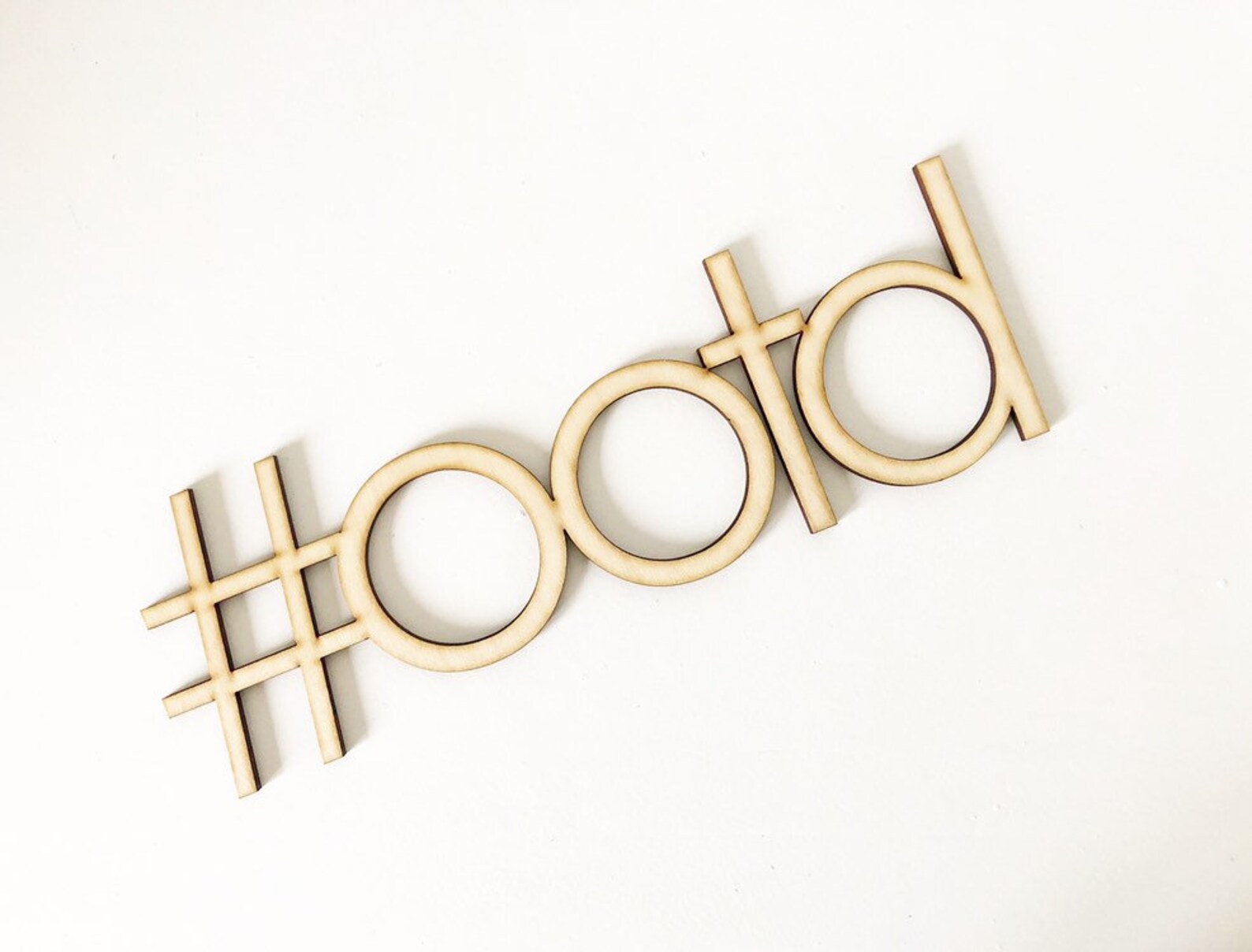 Ootd Wood Words Wood Word Cut Out Laser Cut Outfit of the - Etsy