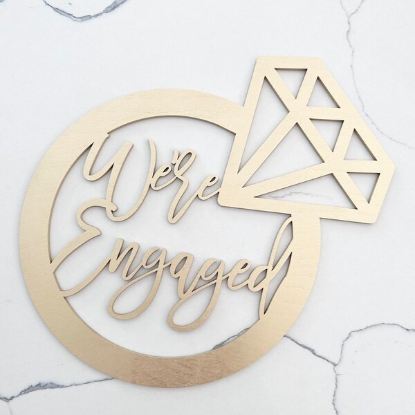 We Are Engaged Sign - Etsy