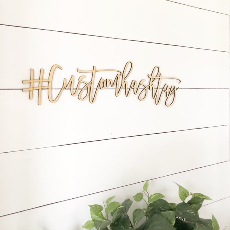 Hashtag Sign - Etsy