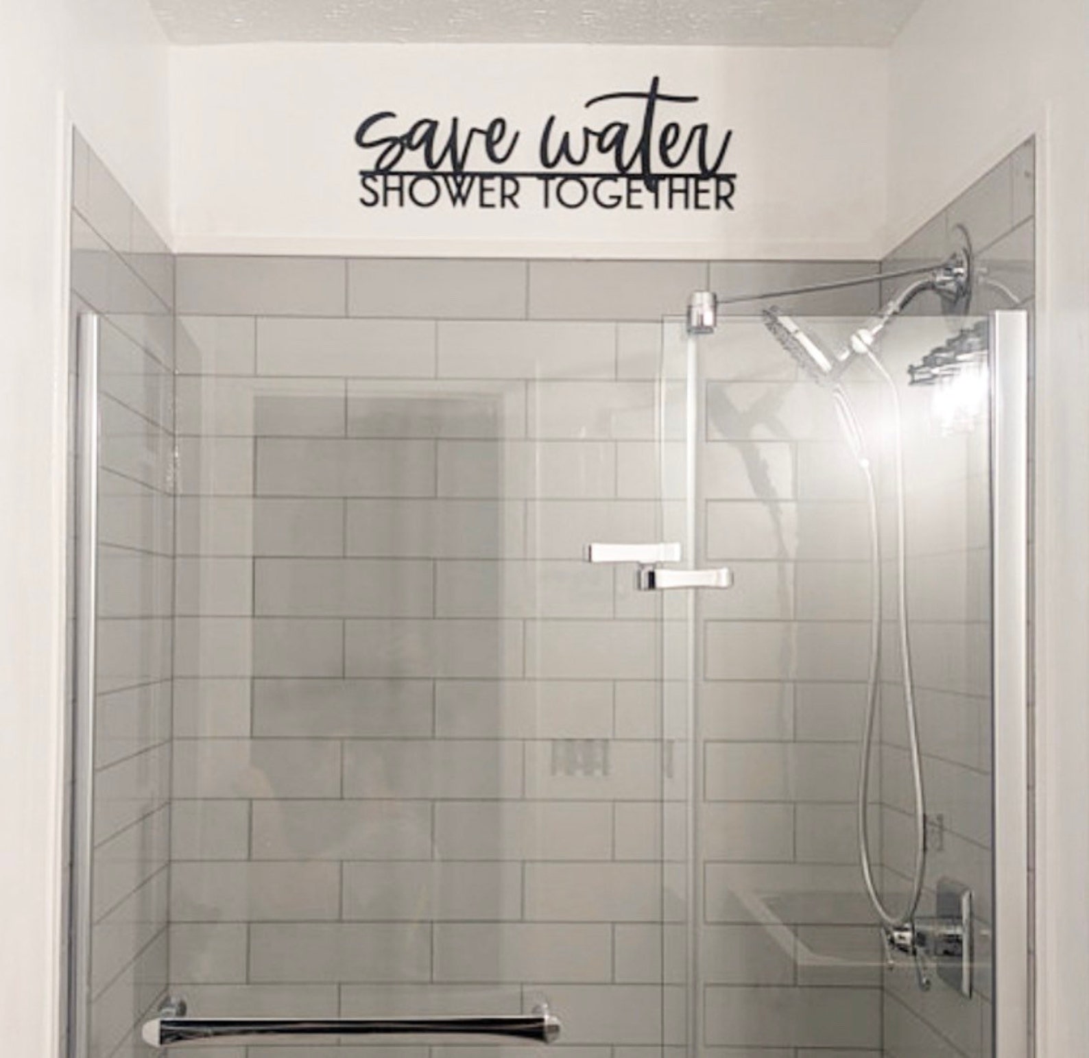 Save Water Shower Together Bathroom Sign Bathroom Humor | Etsy