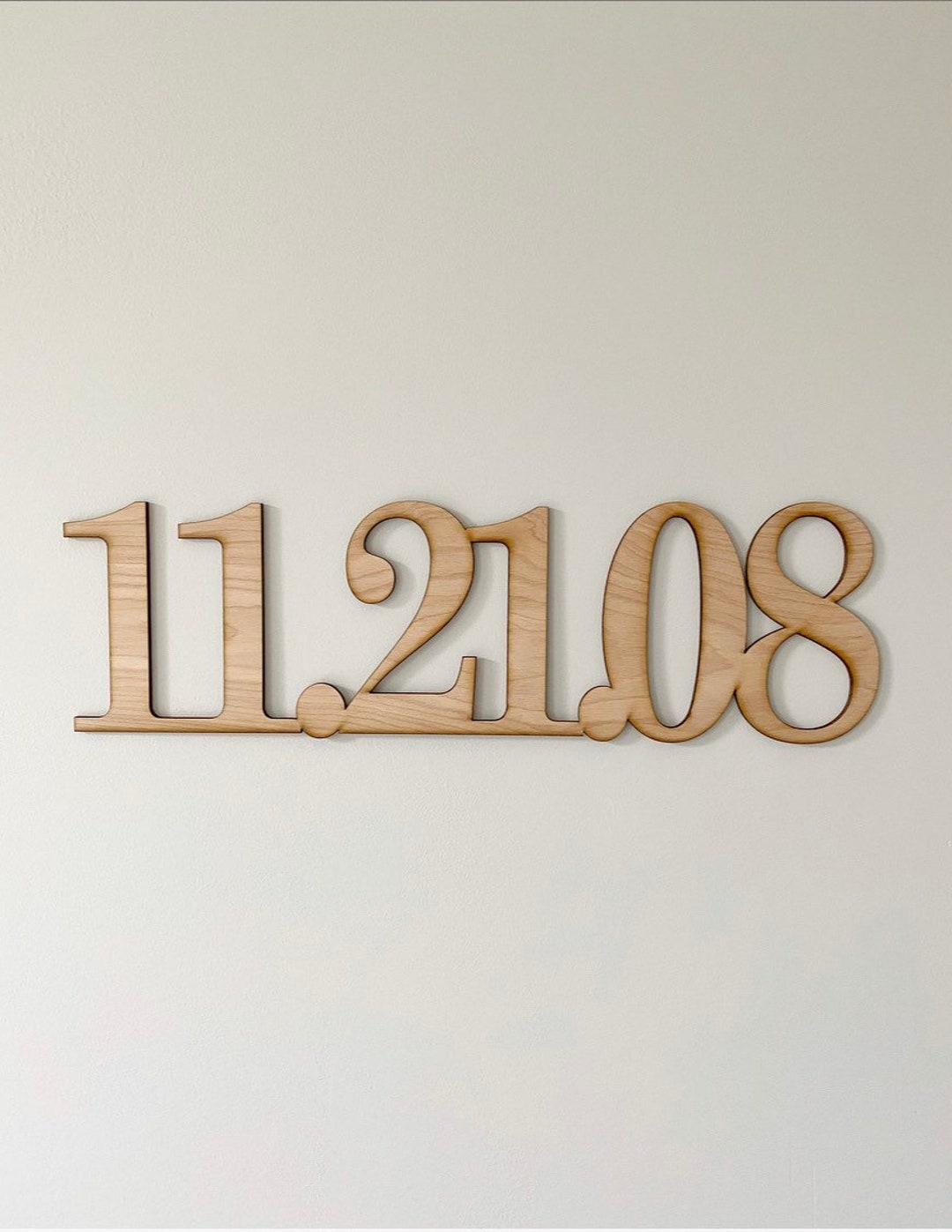 Date, Anniversary Date, Wedding Date, Wood Word Cut Out, Laser Cut ...