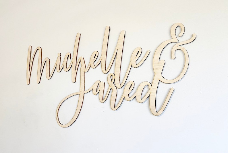 Custom Couple Name Sign Custom Wedding Sign Custom Wooden - Etsy
