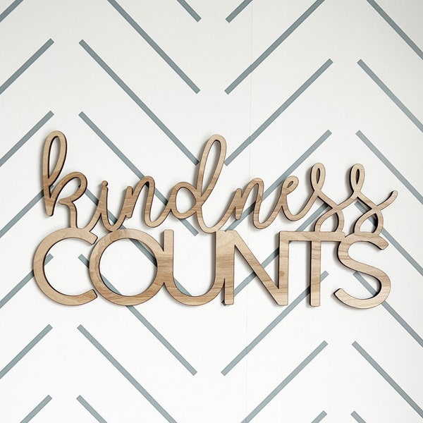 Kindness Wood Sign - Etsy