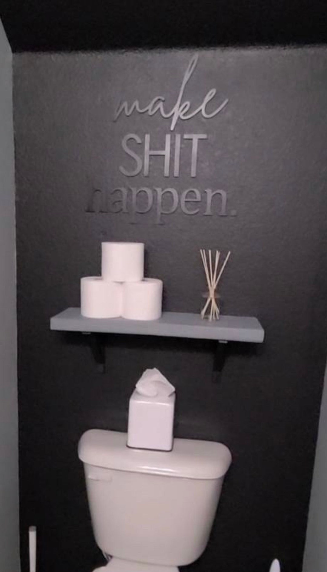 Make Shit Happen Bathroom Sign, Bathroom Humor, Bathroom Decor ...