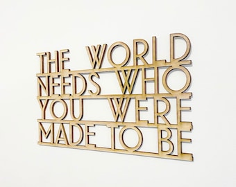 Wood Words Cut Out - Etsy