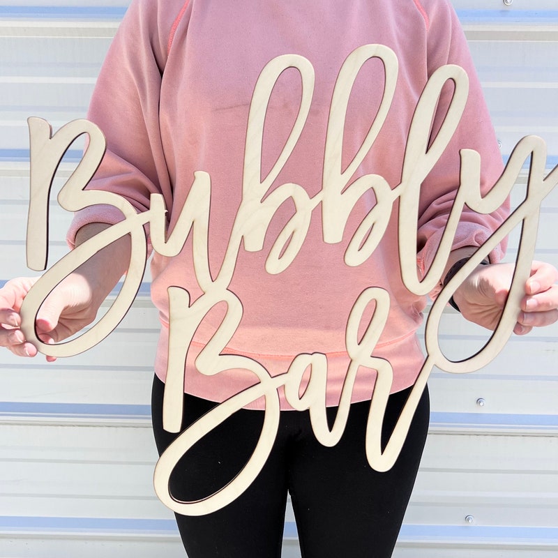 Wooden Bar Sign - Etsy
