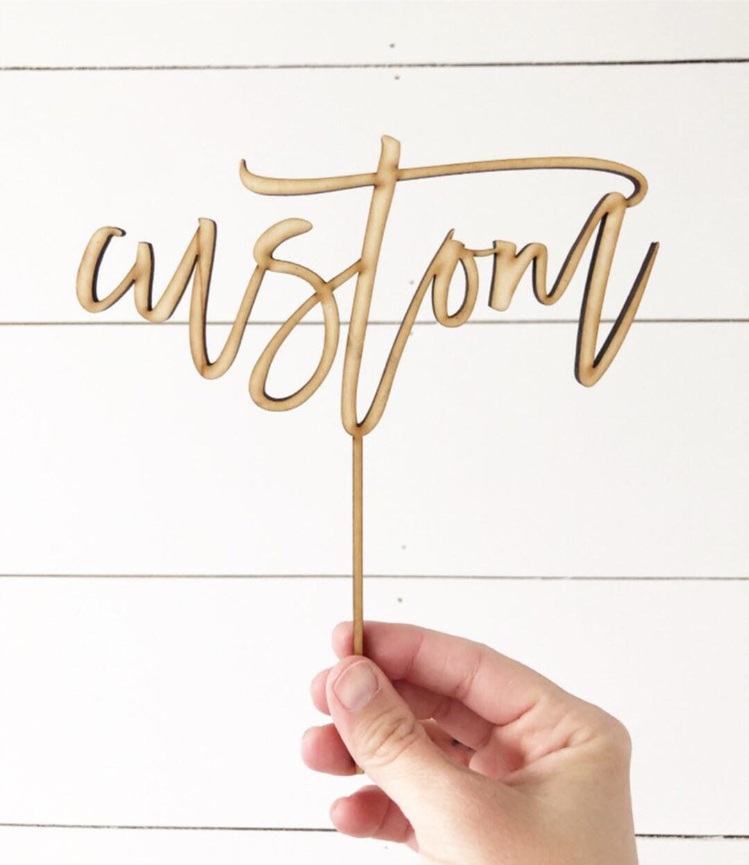 Custom Cake Topper, Any Custom Word or Saying, Wedding Cake Toppers ...