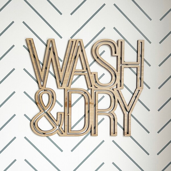Wood Laundry Sign - Etsy