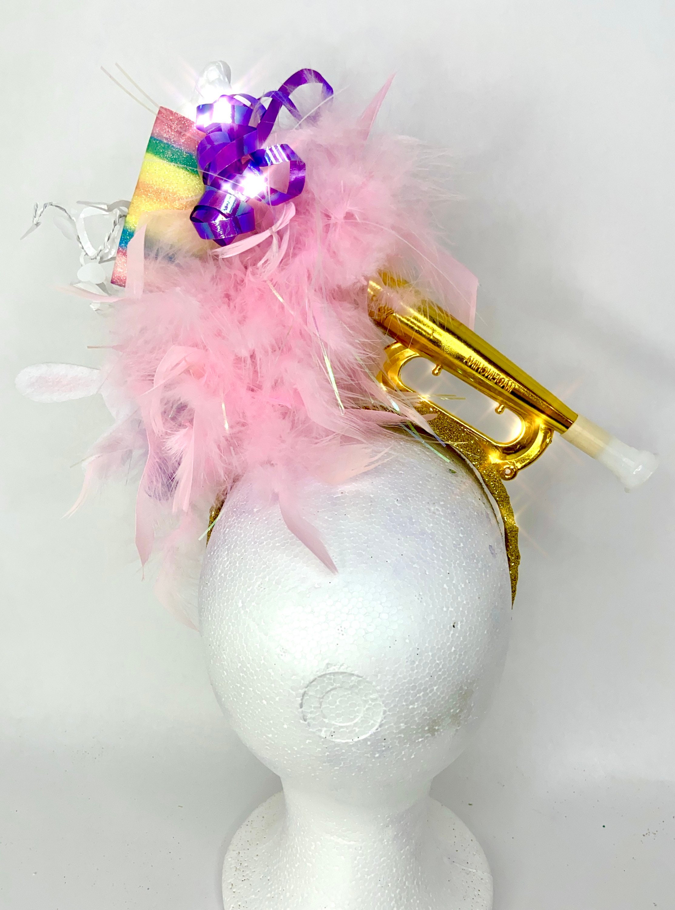 Honey Bunny Hooray Easter Horn Headpiece, Headband, Fascinator - Etsy