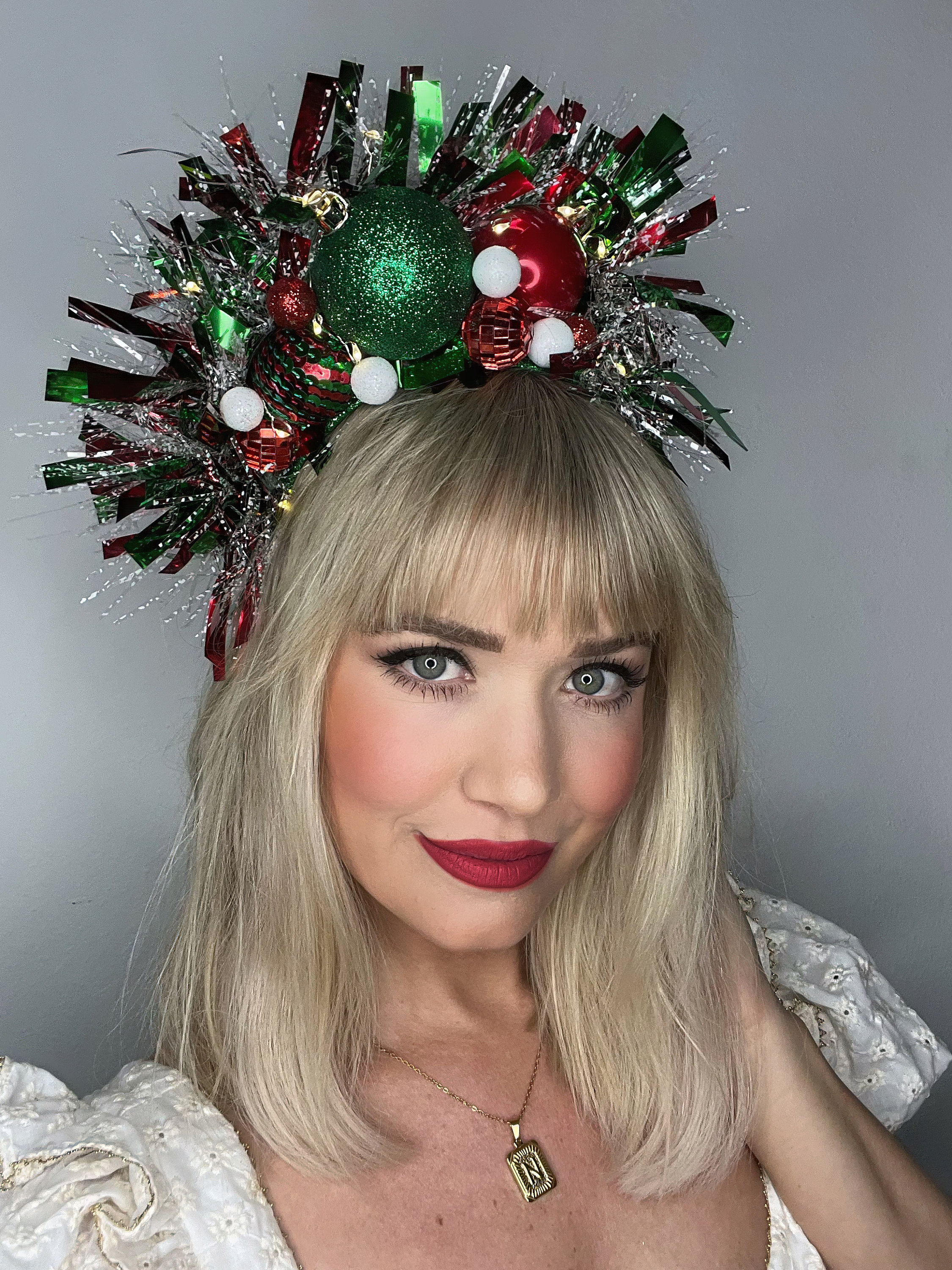 Custom Christmas Headpiece, Holiday Headband, Festive Fascinator - Etsy