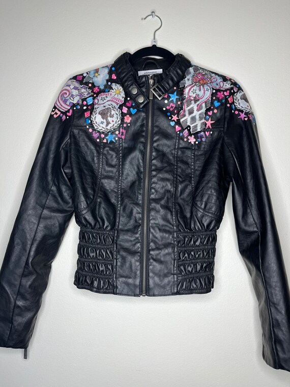Princess Punk Girlie Leather Jacket XS/S - Etsy