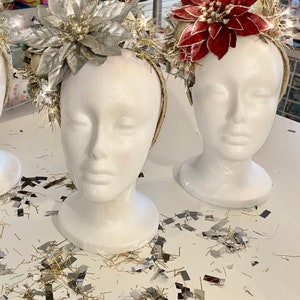 Custom Christmas Headpiece, Holiday Headband, Festive Fascinator - Etsy