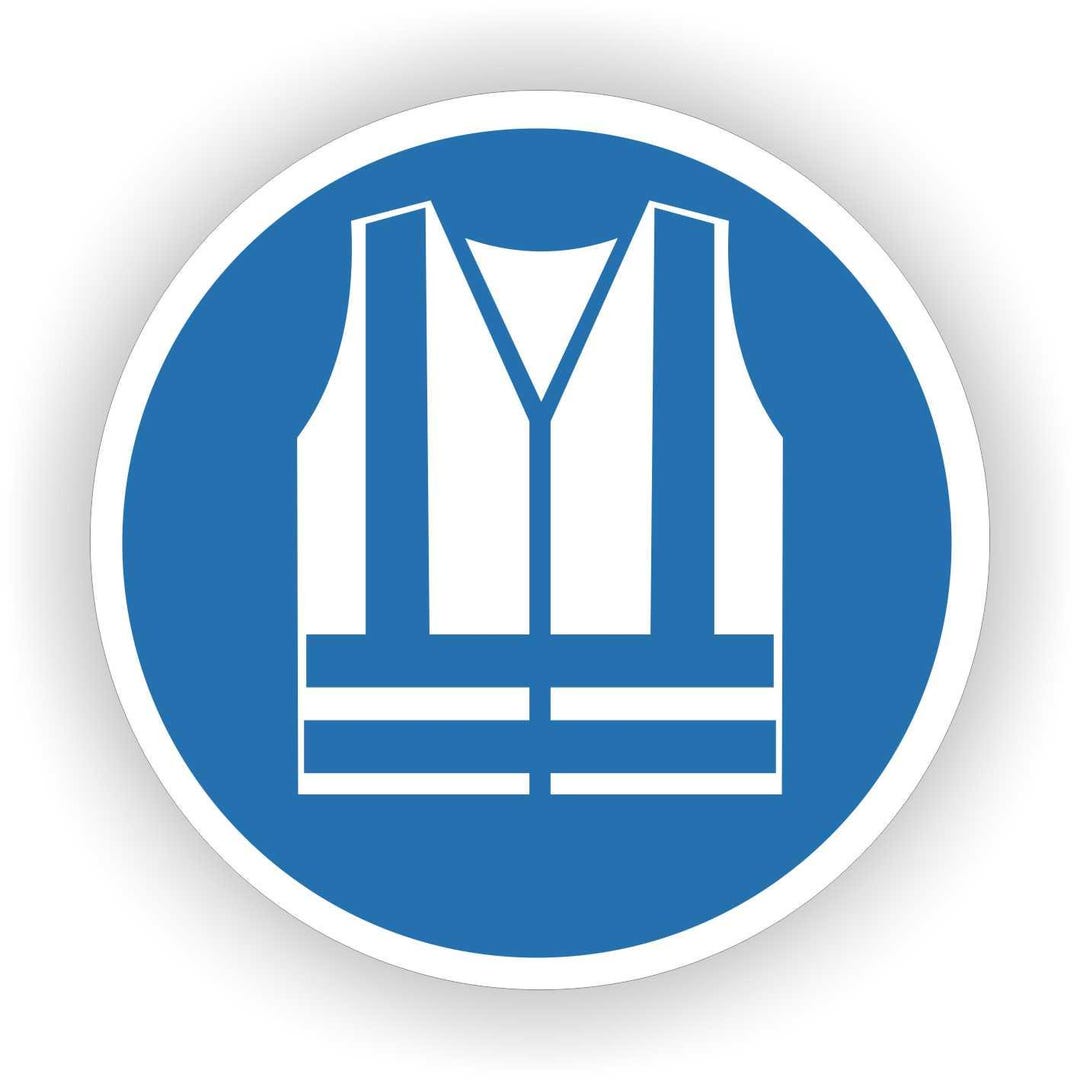 Pictogram Safety Stickers Blue, White According to Standard: ISO 7010 ...