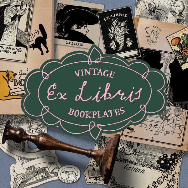 Digital Bookplates - Etsy